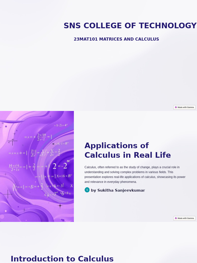 Applications of Calculus in Real Life (2) | PDF | Calculus | Population ...