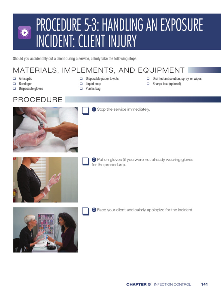 Client Injury Response in Infection Control | PDF