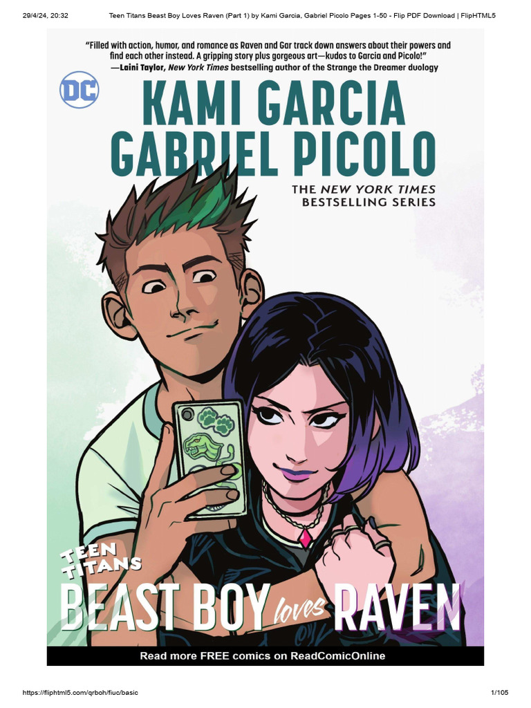 Teen Titans Beast Boy Loves Raven (Part 1) by Kami Garcia, Gabriel ...