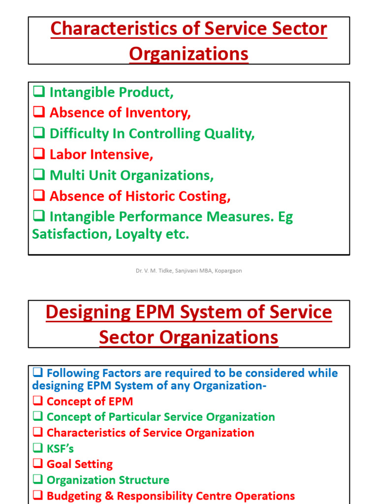 16 EPM of Service Organizations | PDF
