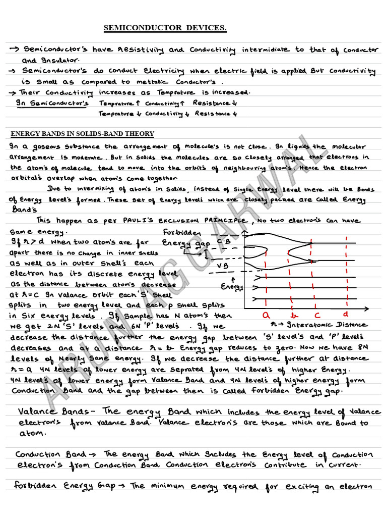 Semi Conductor | PDF | P–N Junction | Doping (Semiconductor)