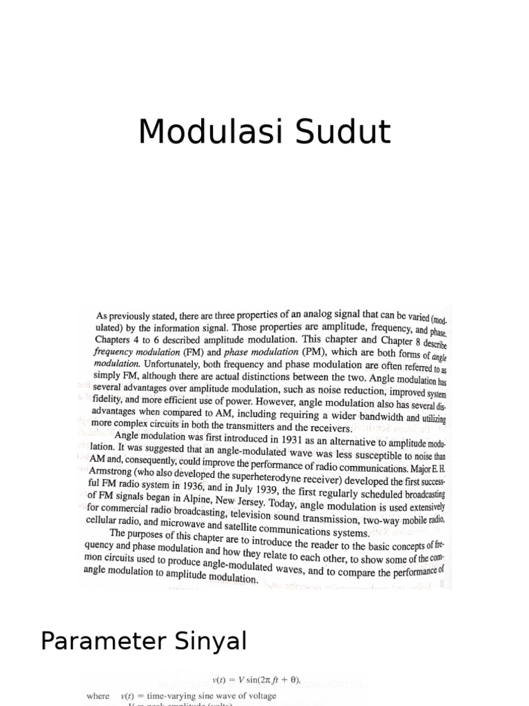 Modulasi Sudut | PDF