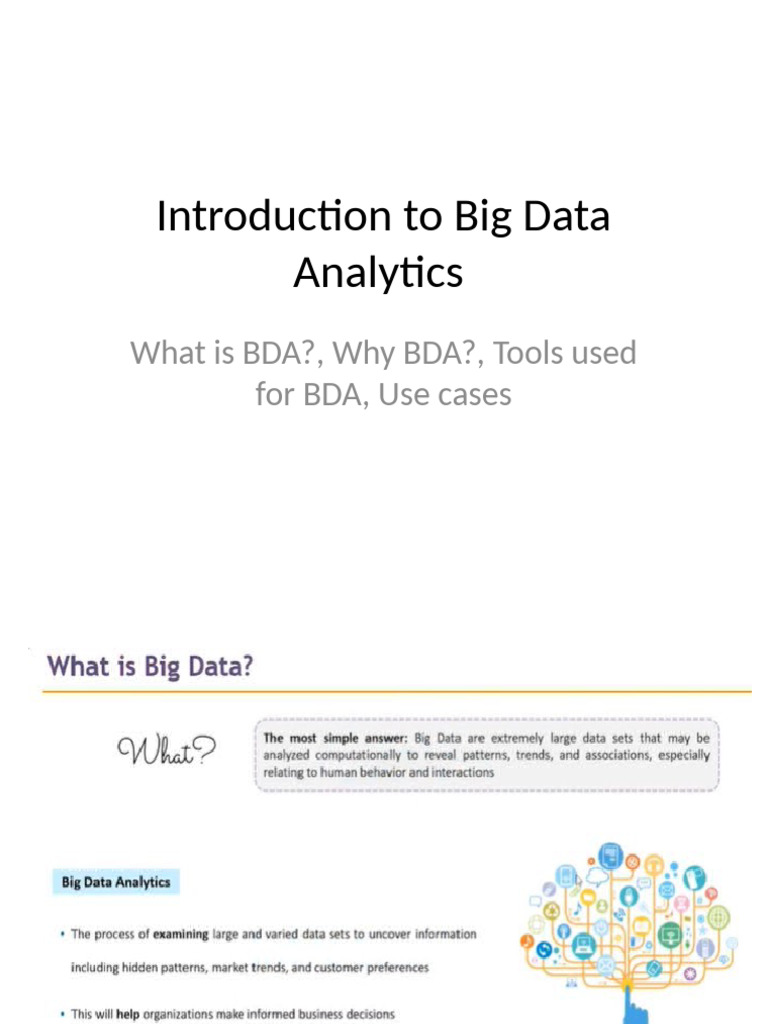 Introduction to Big Data Analytics | PDF | Analytics | Big Data Introduction to Big Data Analytics | PDF | Analytics | Big Data