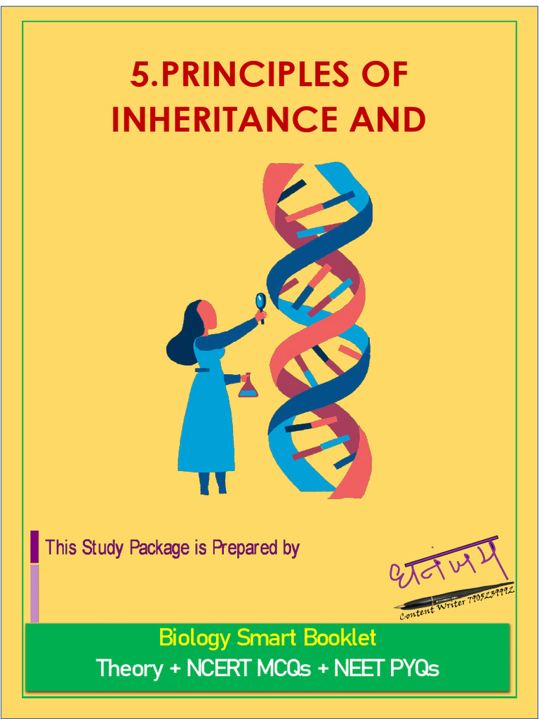 Principles of Inheritance & Variation | PDF | Dominance (Genetics ...
