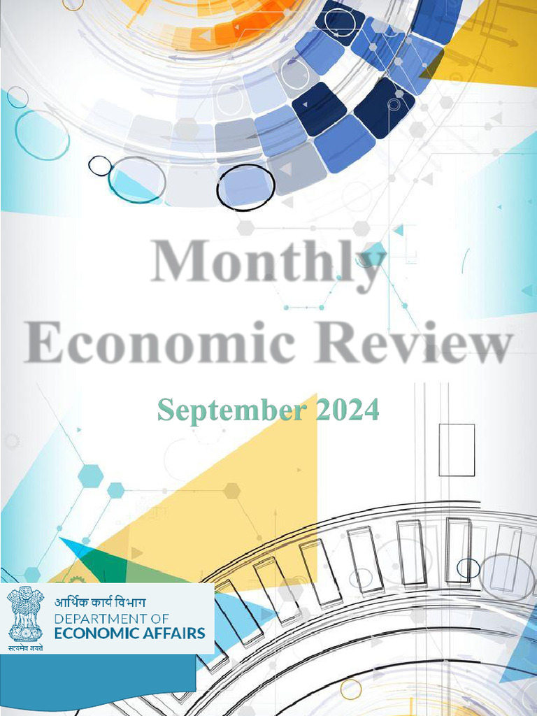 Monthly Economic Review September 2024 | PDF | Inflation | Economy Of India