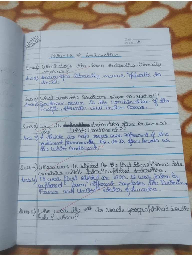 Geography Chp Antarctica | PDF