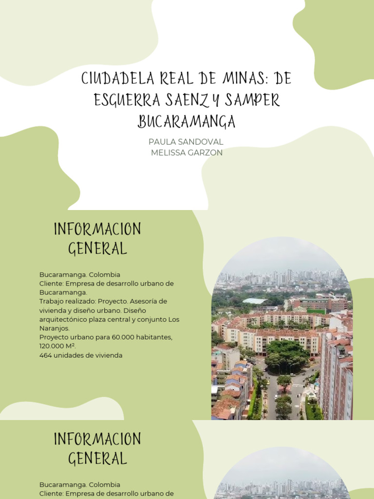 Diseño Urbano y Arquitectónico en Bucaramanga | PDF