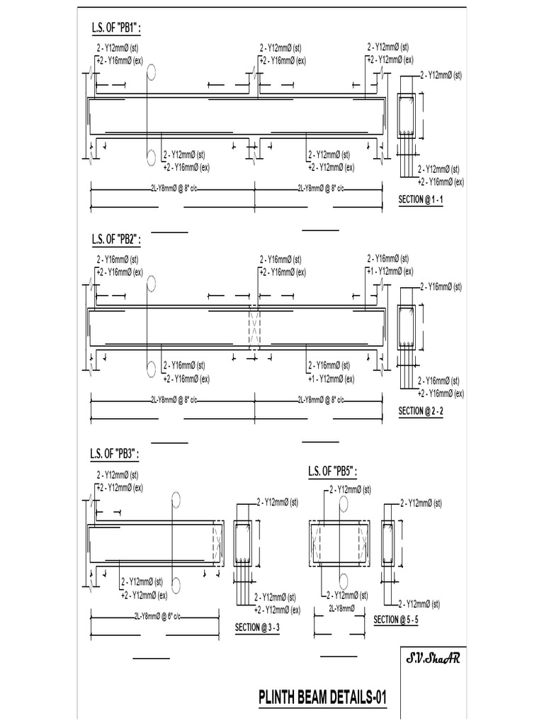 2.plinth Beam Details-01 | PDF