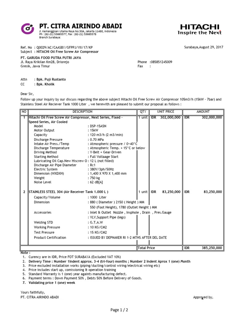 DSP-15A5N+Air Tank 1000L Stainless Steel | PDF | Gas Technologies ...