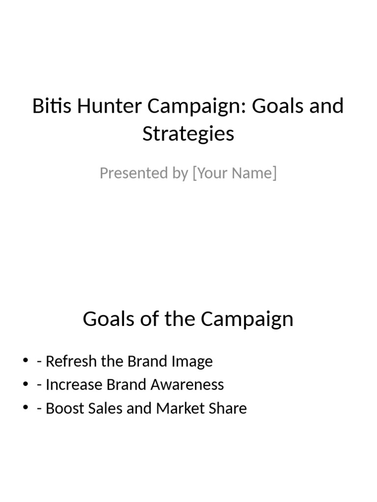 Bitis Hunter Campaign Strategies Explained | PDF