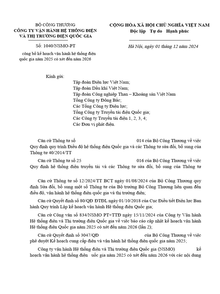 Cong Bo KHVH 2025 - 2024'11'28 - v8 - Rev | PDF
