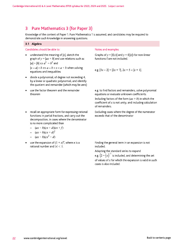 Maths p3 2025-27 | PDF