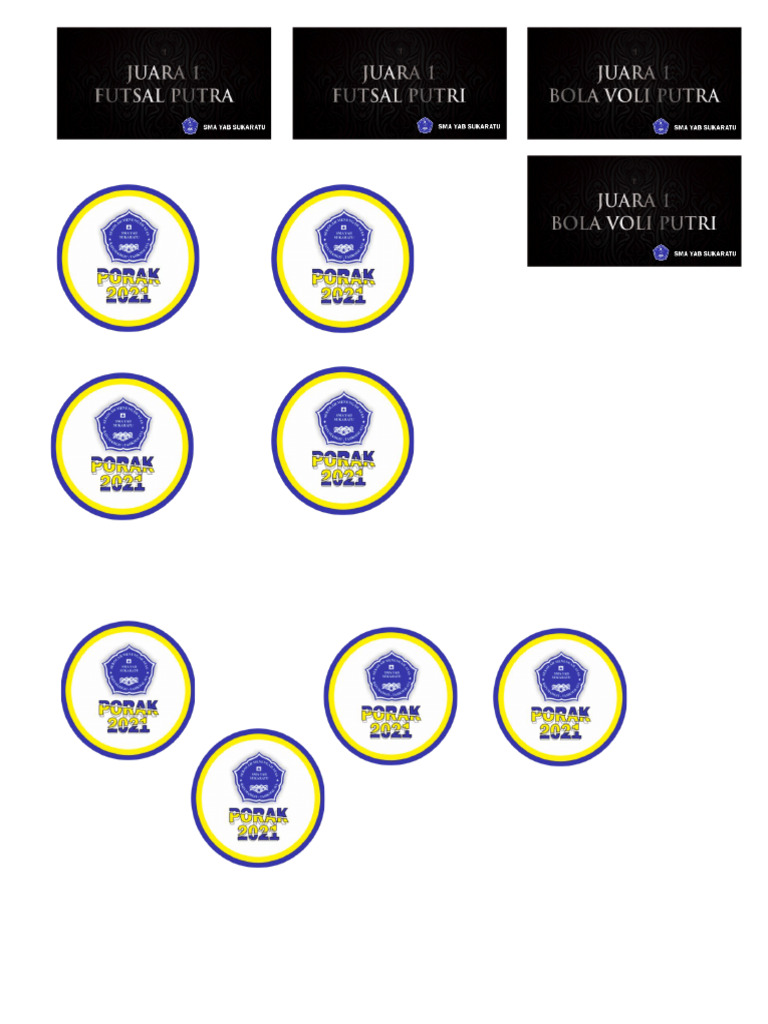 Label Piala Porak | PDF