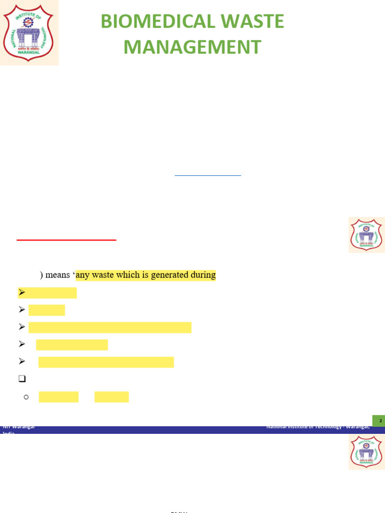 9.Bio medical waste | PDF | Waste | Waste Management