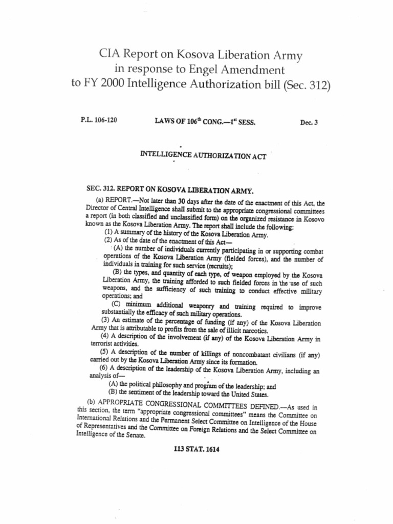 CIA KLA Report | PDF
