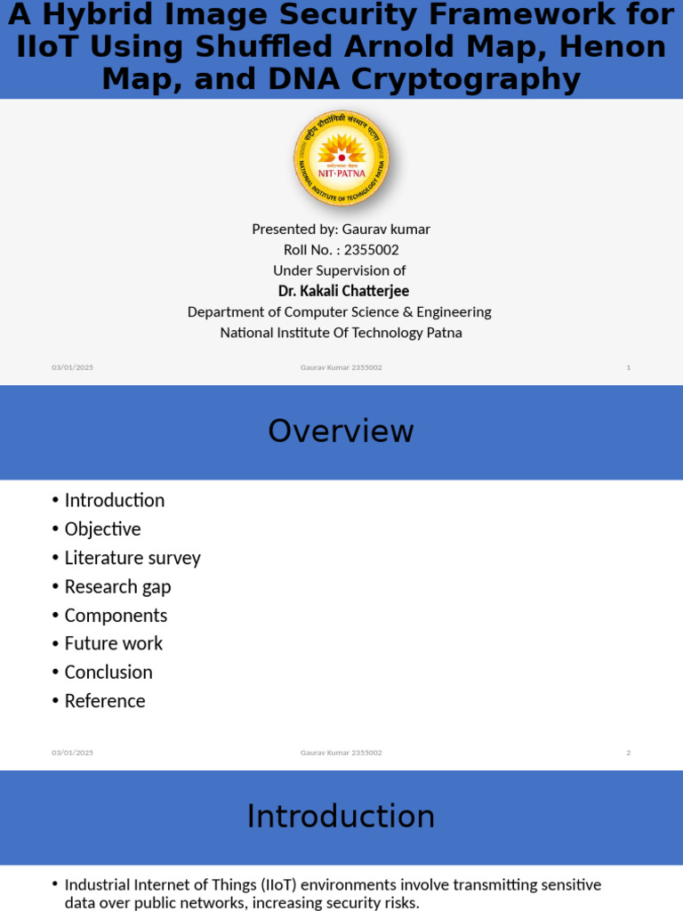 A Hybrid Image Security Framework for IIoT Using | PDF | Cryptography | Chaos Theory