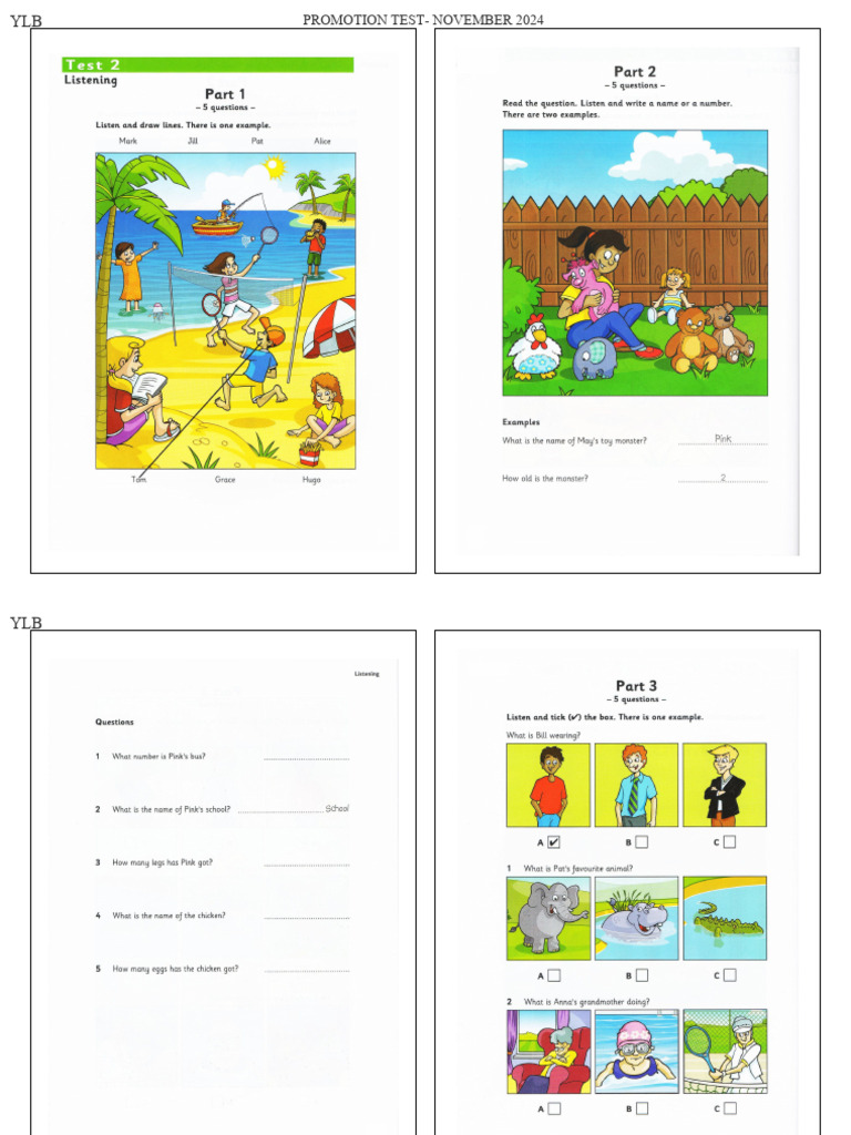 Promotion Test Form 2 Listening | PDF