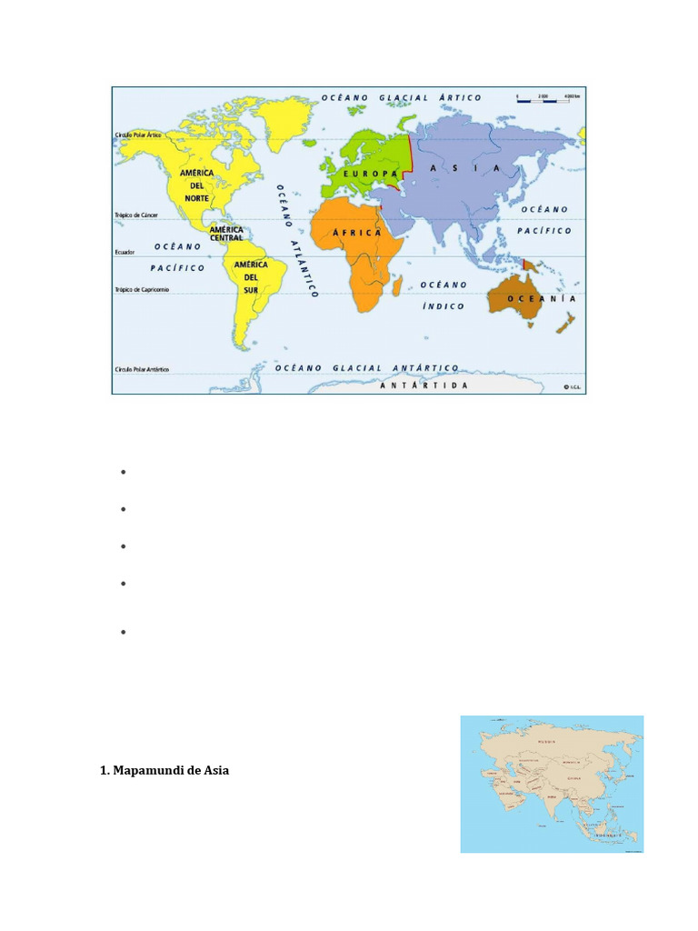 MAPAMUNDI | PDF | Américas | Océanos