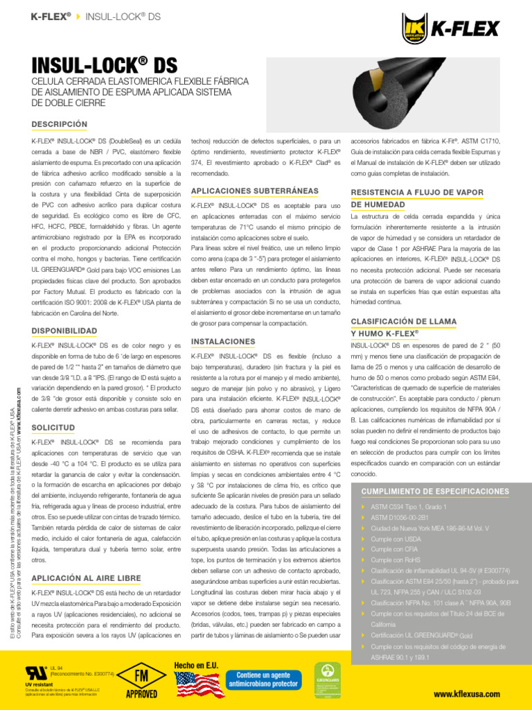 MX - Lea - Insul-Lock DS - V4 - Lres - 0120 | PDF | Agua | Condensación