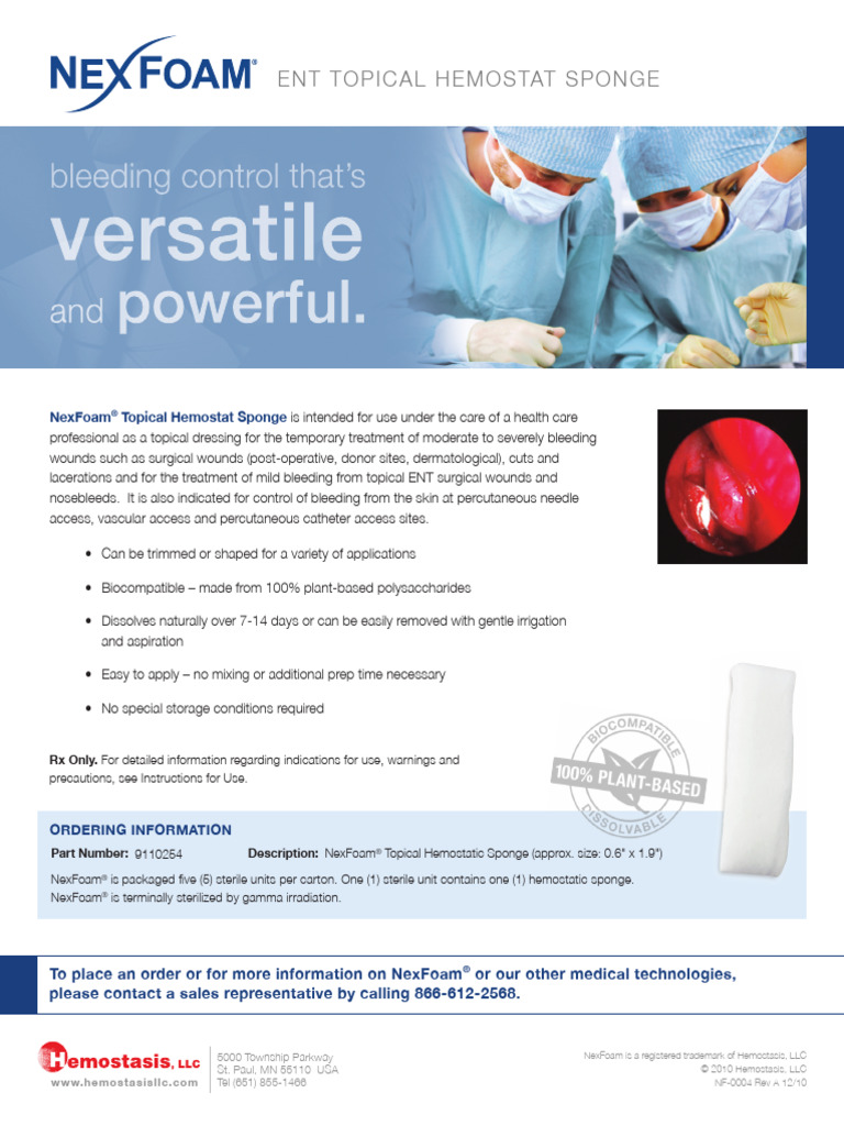 NexFoam NF 0004 Rev A US | PDF