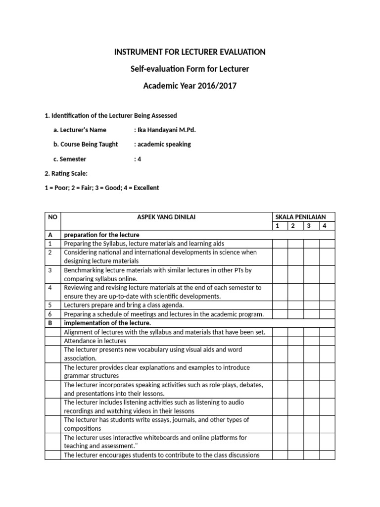 questionnaire | PDF | Lecture | Teaching Method