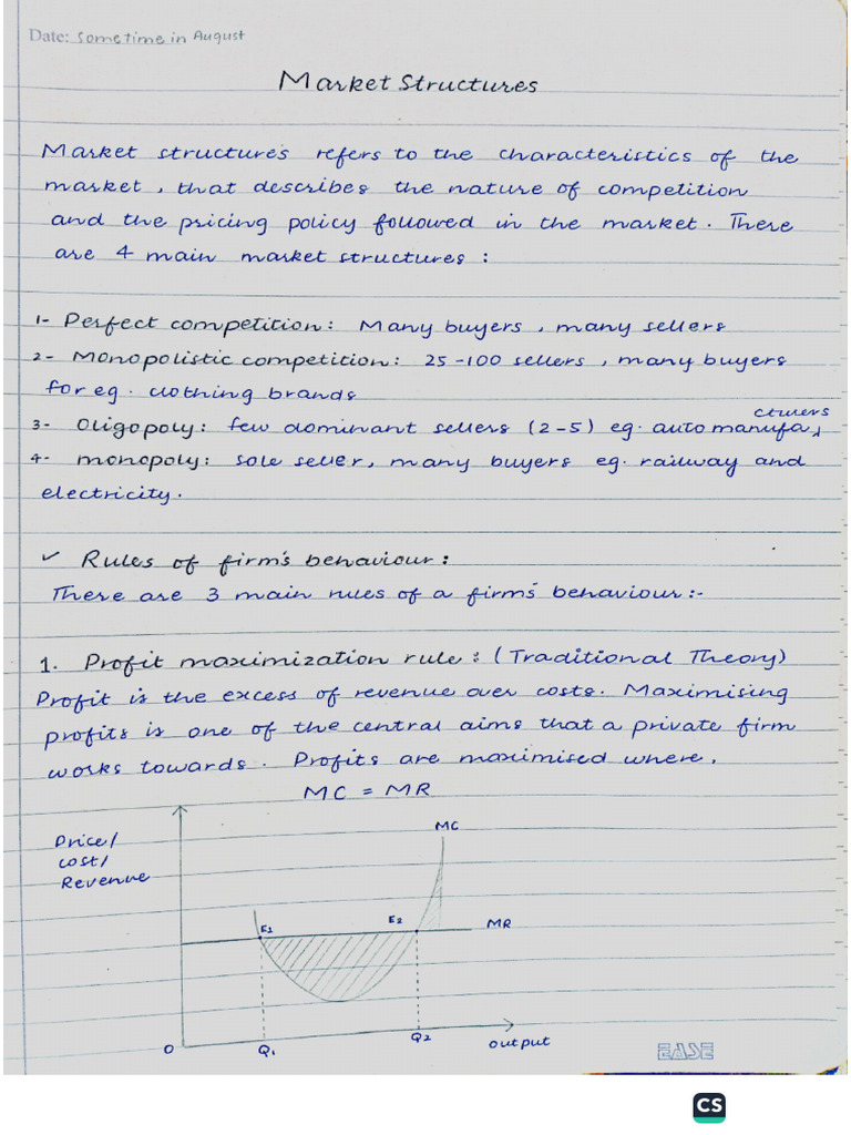 Market Structures | PDF