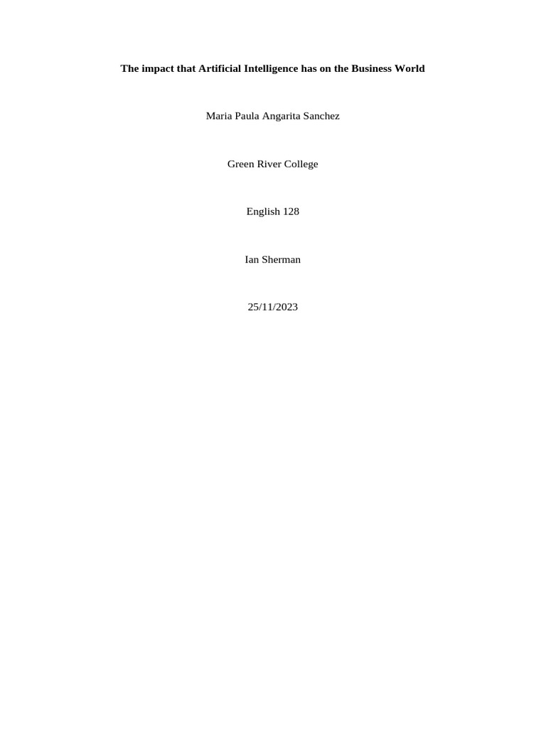 Draft 1 Maria Paula Angarita | PDF | Artificial Intelligence | Intelligence (AI) & Semantics