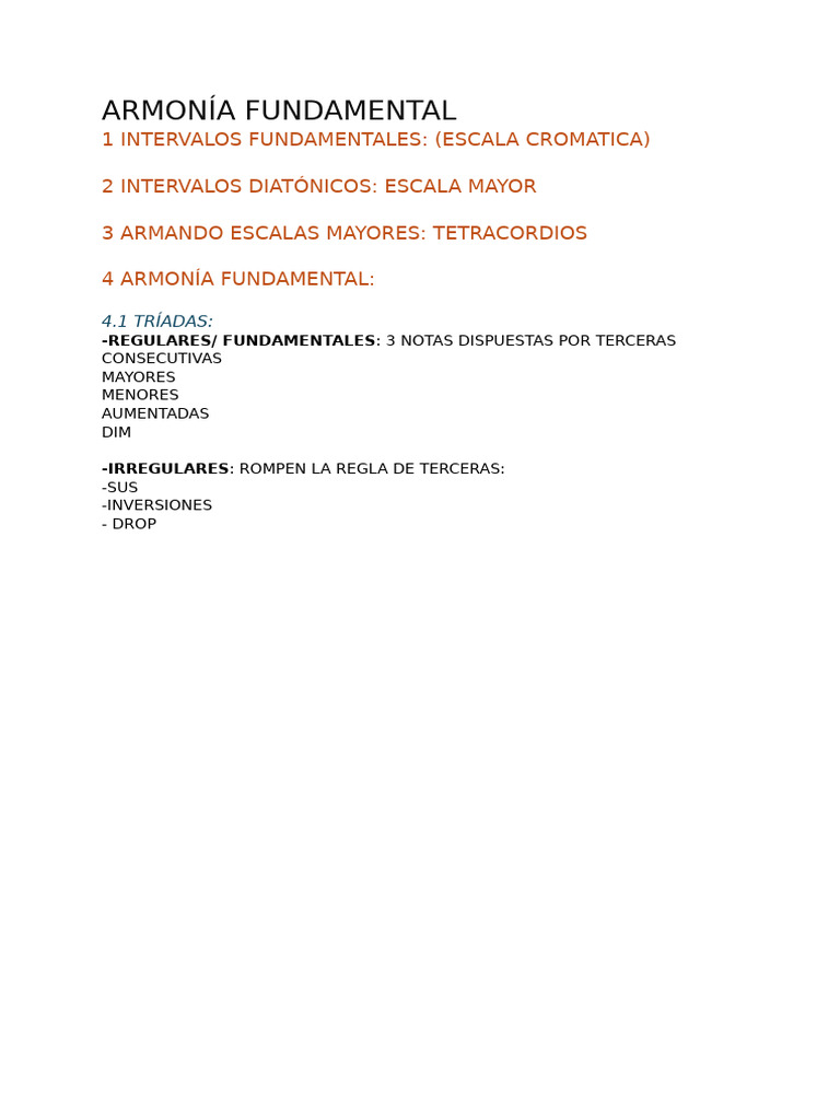 Resumen Clases El Secreto de La Armonía 2 | PDF | Acorde (Música) | Armonía