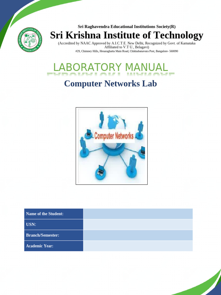 CN Lab Manual Final (BCS502) | PDF | Network Congestion | Transmission Control Protocol