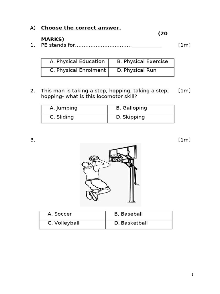 Year 2 Term Two Exam Paper | PDF