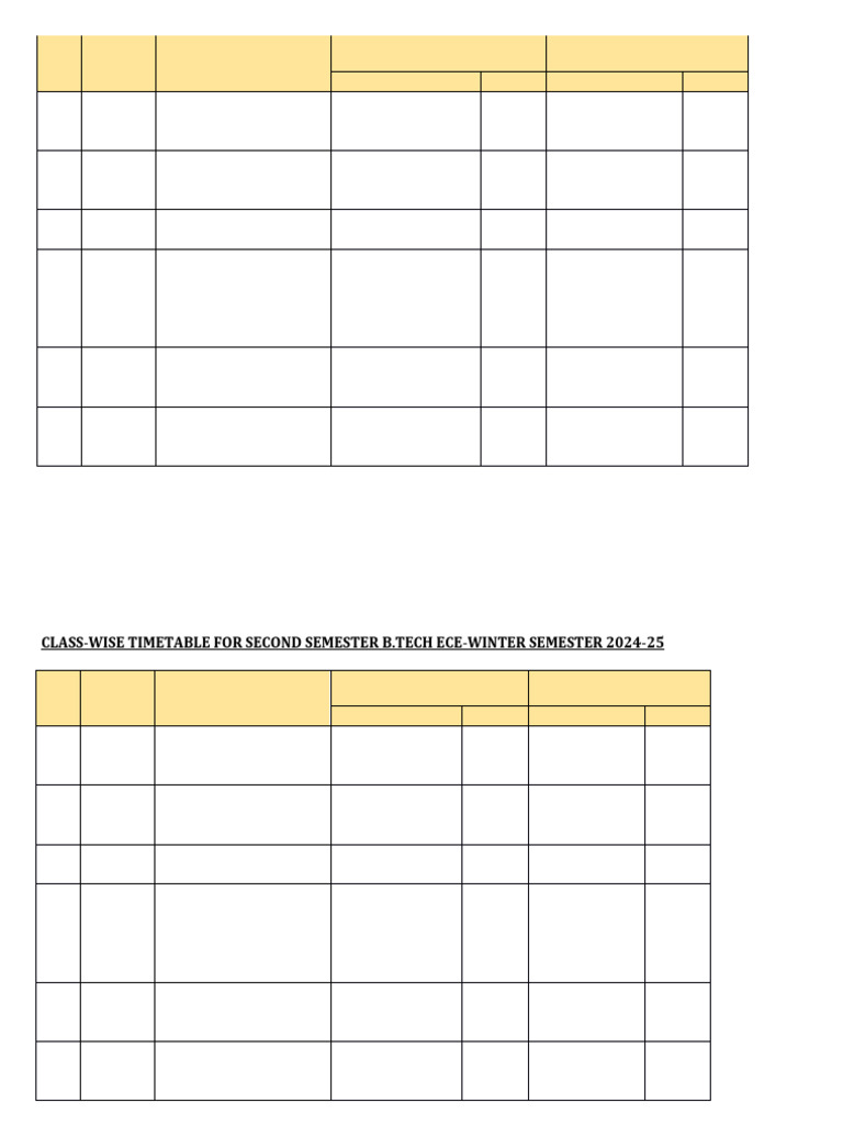 Class wise time table | PDF | Electricity | Physics
