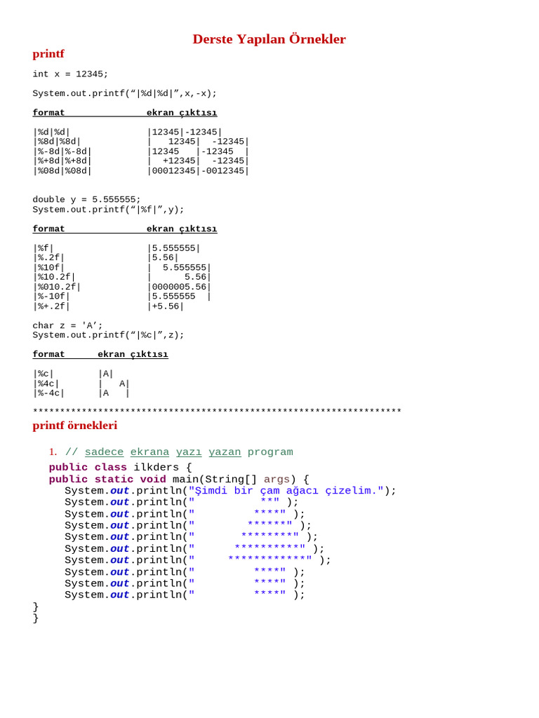 Derslerde_yapilan_ornekler_1 (1) | PDF