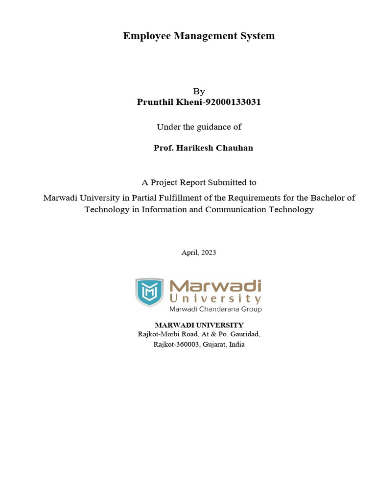 31_Prunthil_Kheni_Project_Report | PDF | Password | Login