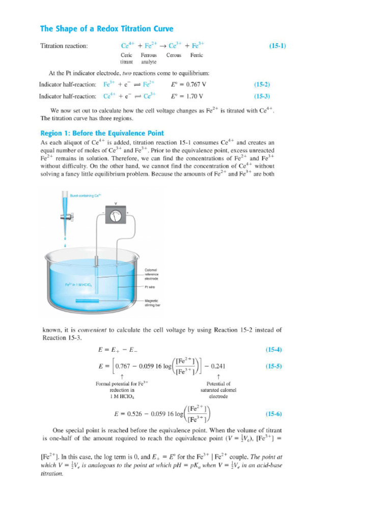 Redox Titration | PDF