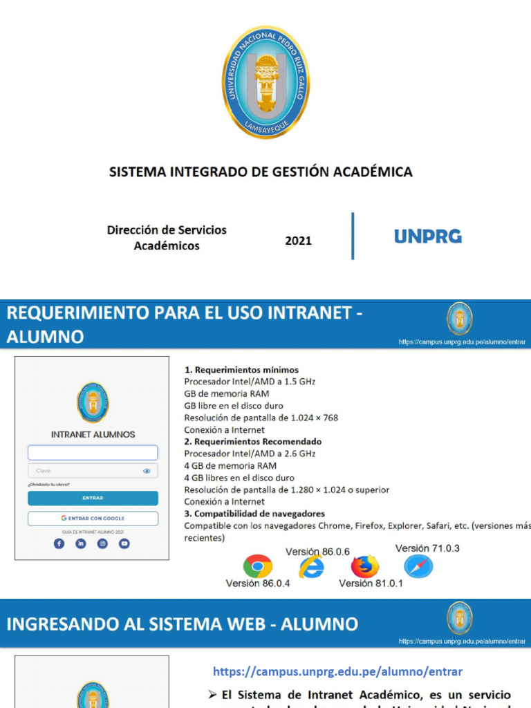 Alumno Intranet | PDF