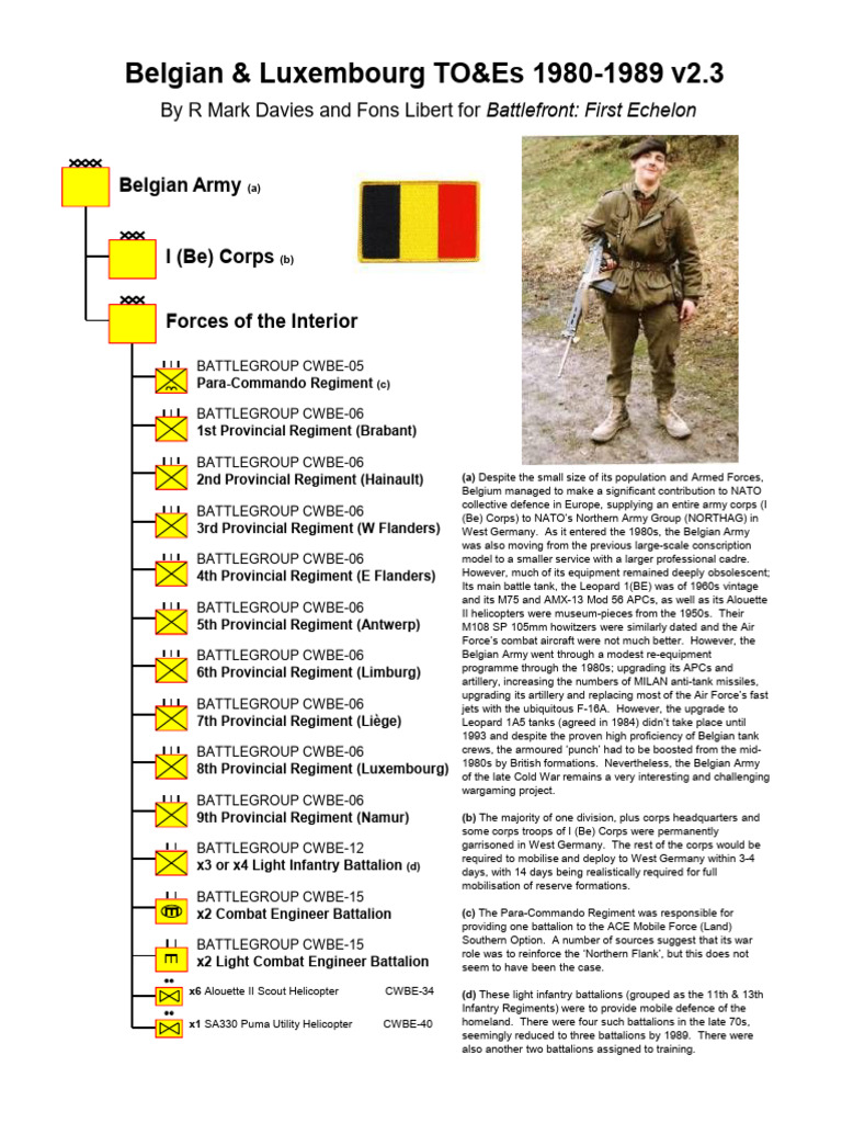Belgian Brigade Combat Team Overview | PDF | Battalion | Brigade