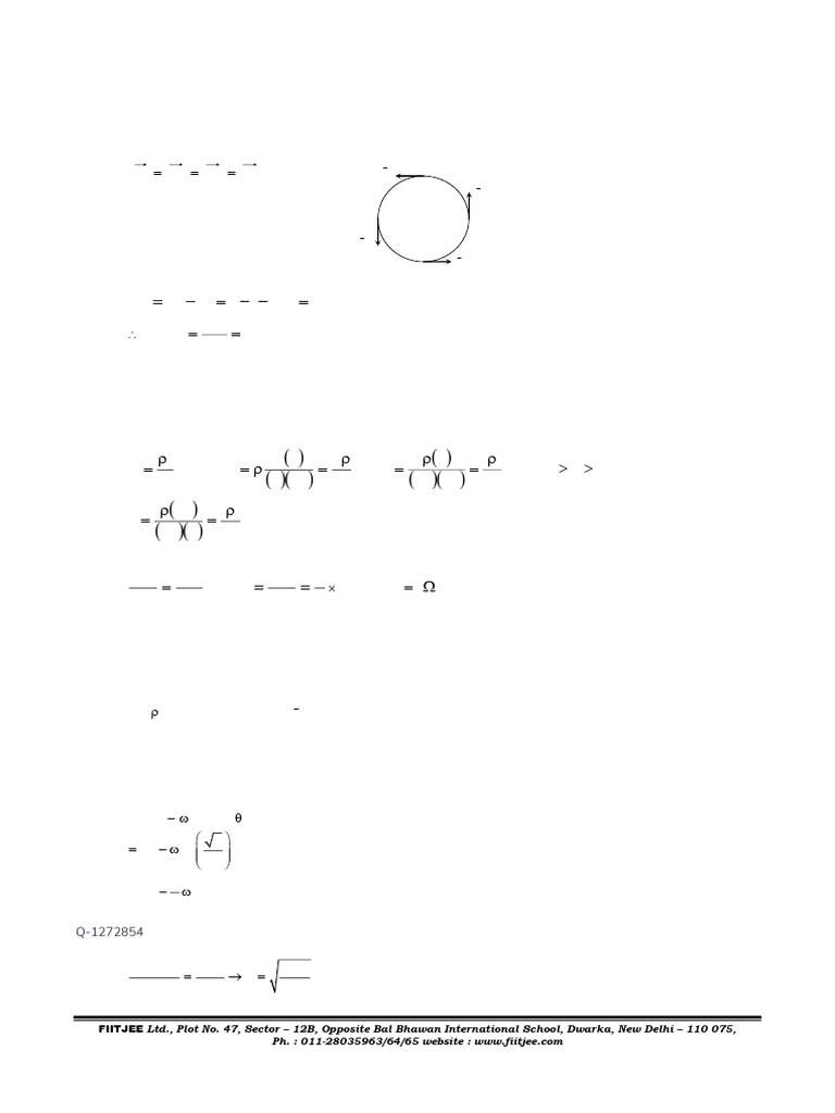 NSEJS - UMANG - M - FT-2 - 09-10-2023 - Hints & Solutions | PDF | Force ...