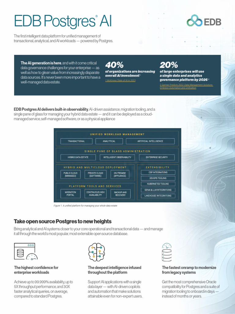 EDB Postgres AI Brochure | PDF | Computing | Information Technology