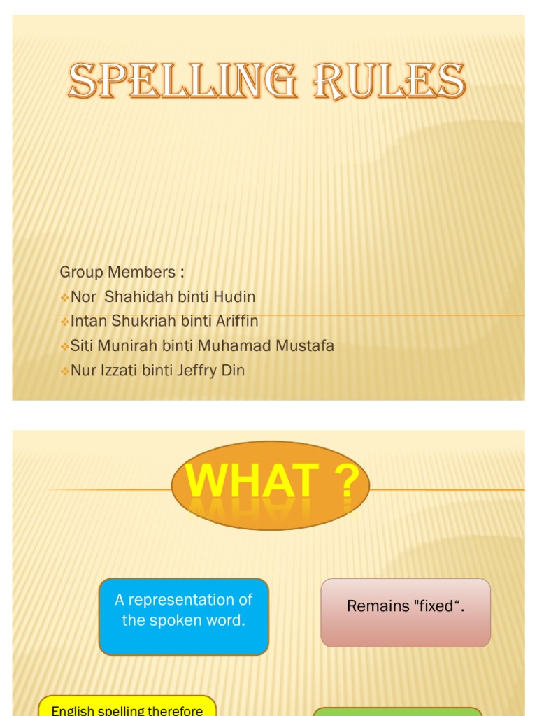 Spelling Rules | PDF | Stress (Linguistics) | Consonant