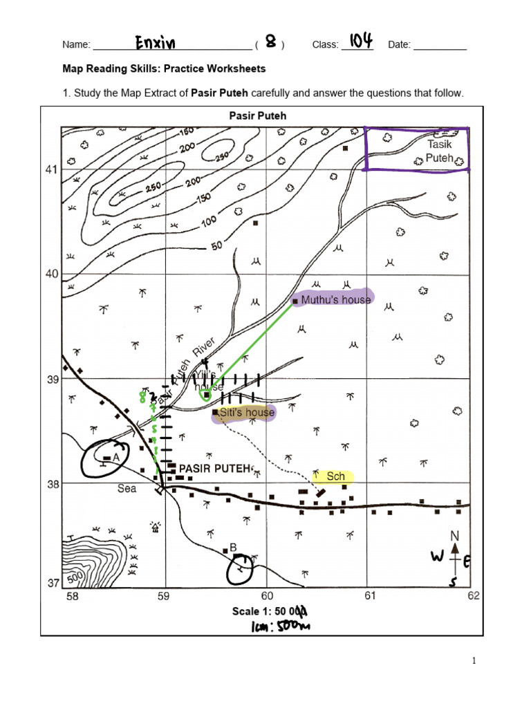 Map Skills Practice for Students | PDF | Latitude | Geography