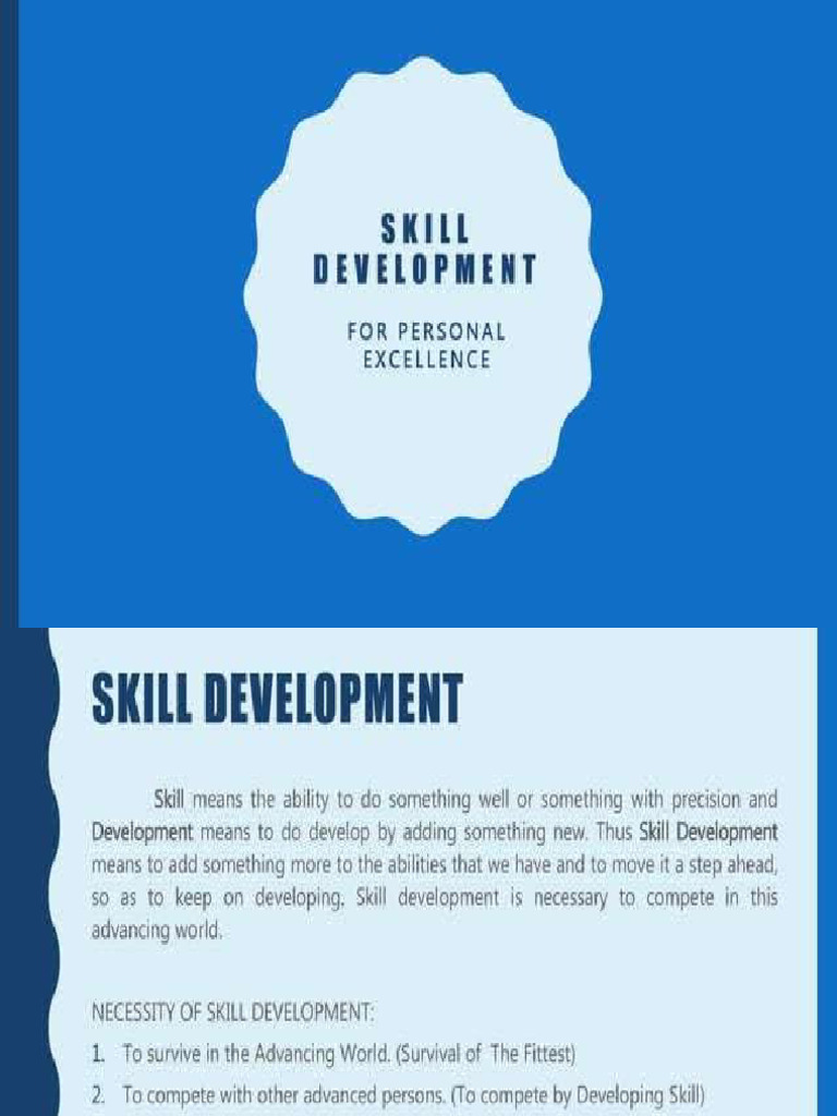 Lecture 1 (Skill Development) | PDF