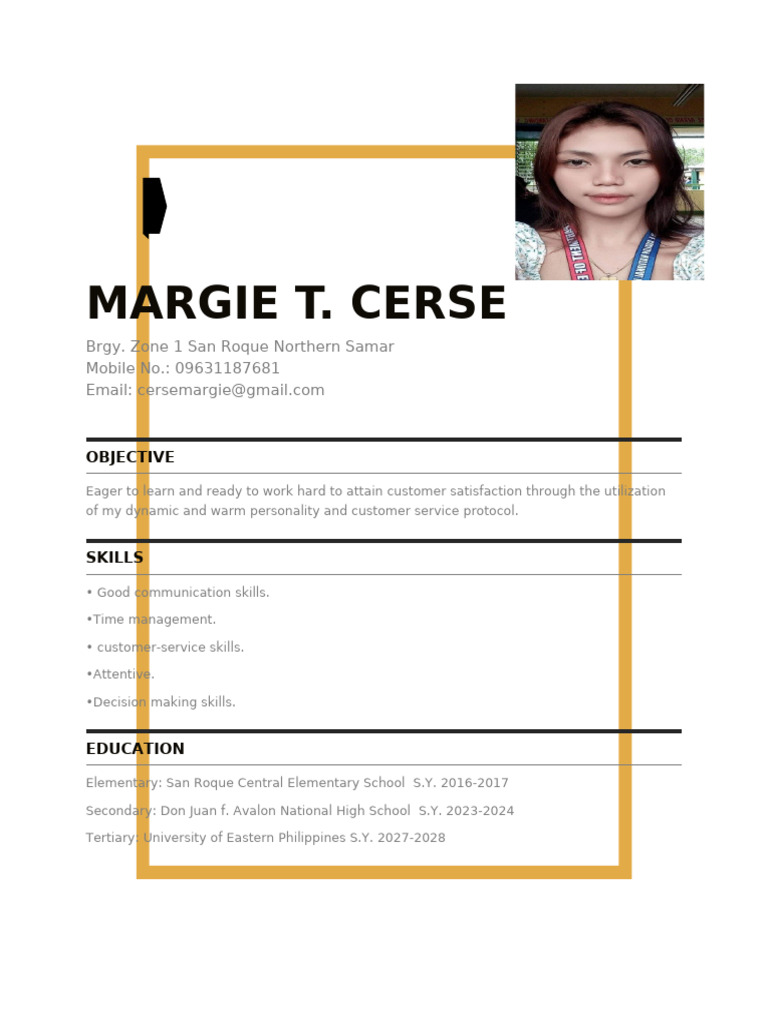 Margie Resume | PDF
