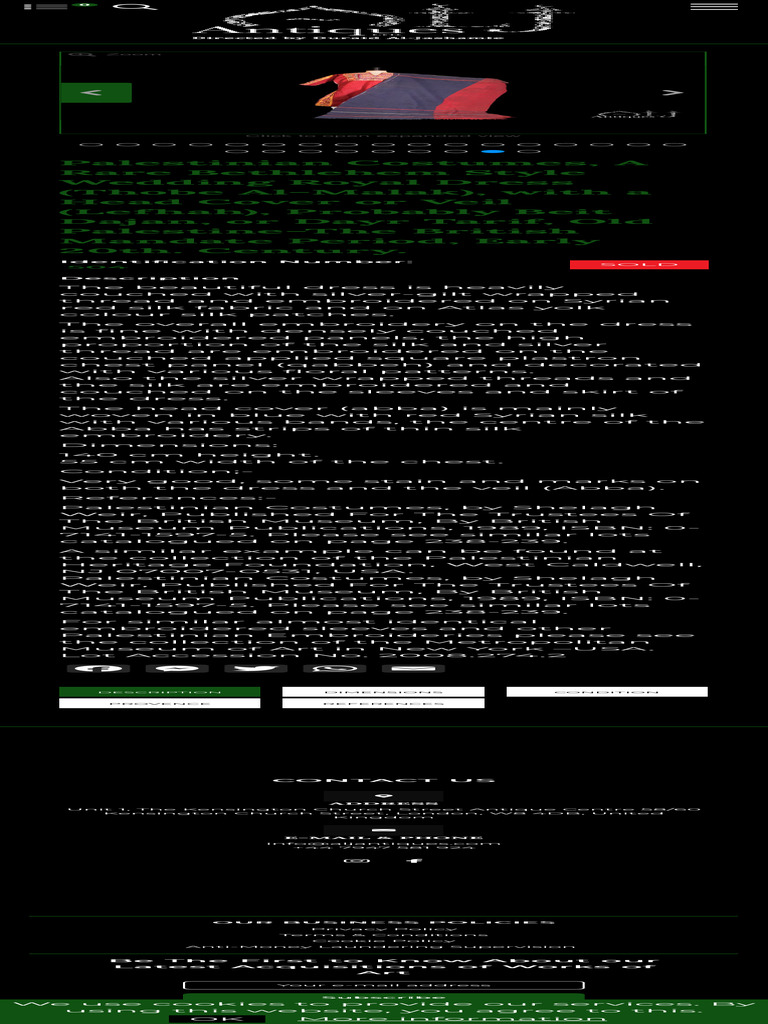 Palestinian Costumes, A Rare Bethlehem Style Wedding Royal Dress (Thobe ...