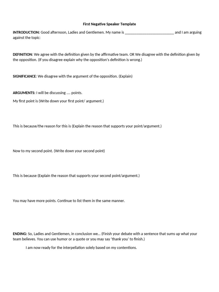 Negative Outline | PDF | Argument | Logic