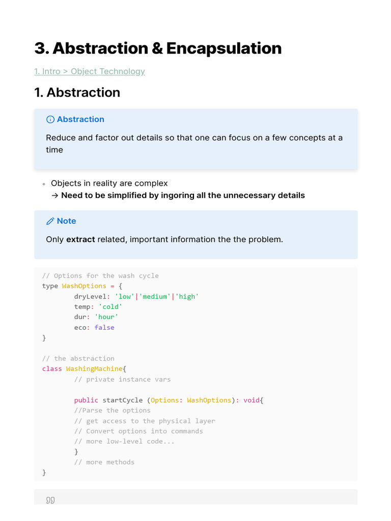 3. Abstraction & Encapsulation | PDF | Abstraction | Method (Computer ... 3. Abstraction & Encapsulation | PDF | Abstraction | Method (Computer ...