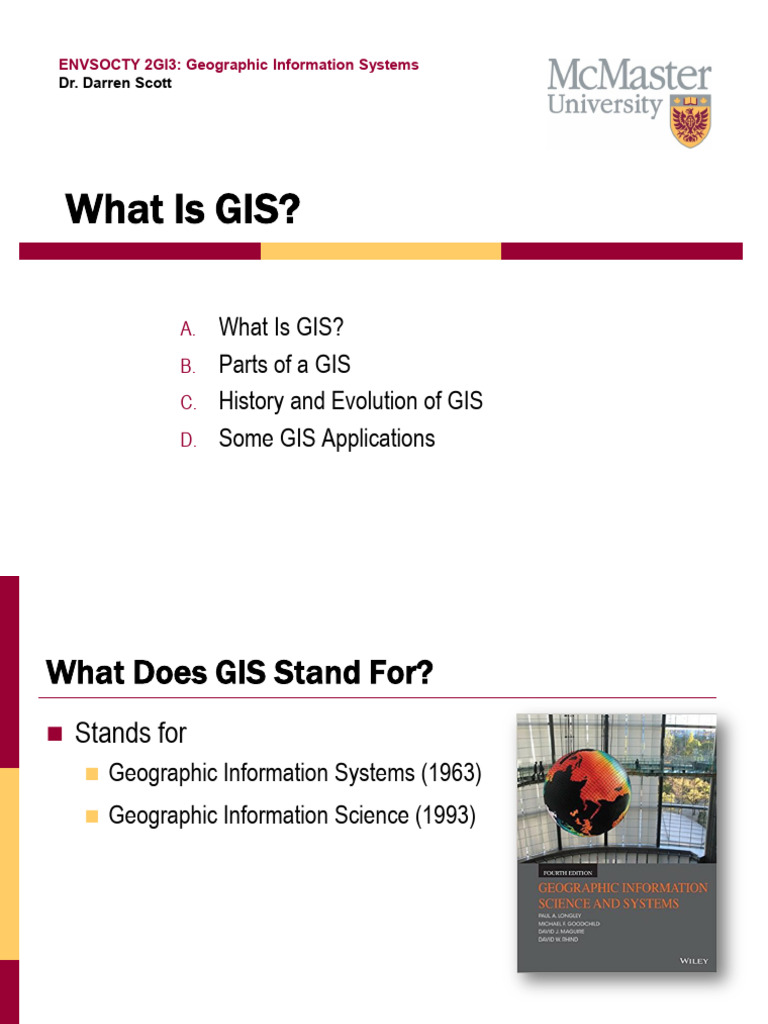 1 What Is Gis 2gi3 F23 Pdf Geographic Information System Arc Gis
