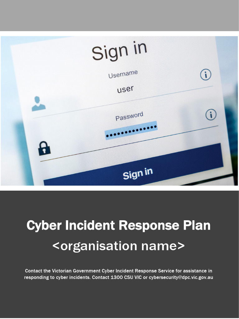 Cyber Incident Response Plan | PDF | Security | Computer Security