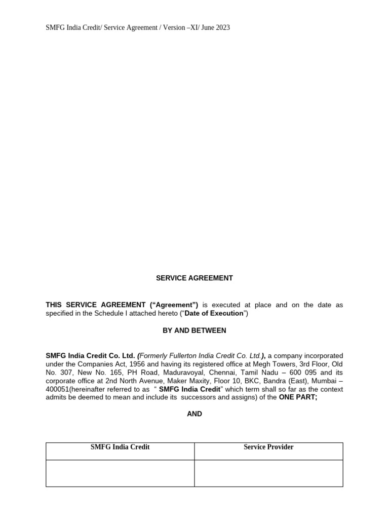 SMICC Service Agreement Version XI June 2023 | PDF | Taxes | Indemnity