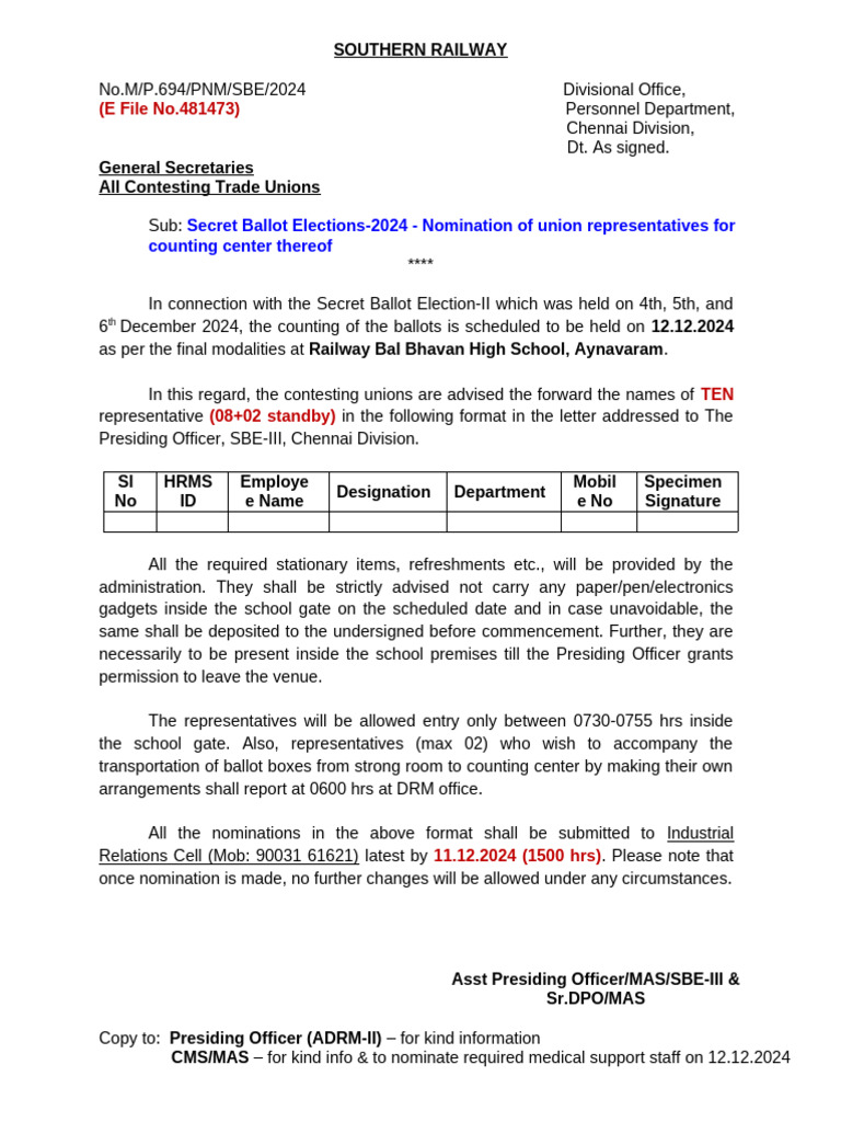 Arrangements of Polling Booths Railway | PDF | Political Corruption | Group Decision Making