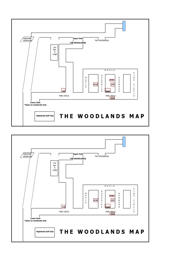 Woodlands Golf Course Map | PDF